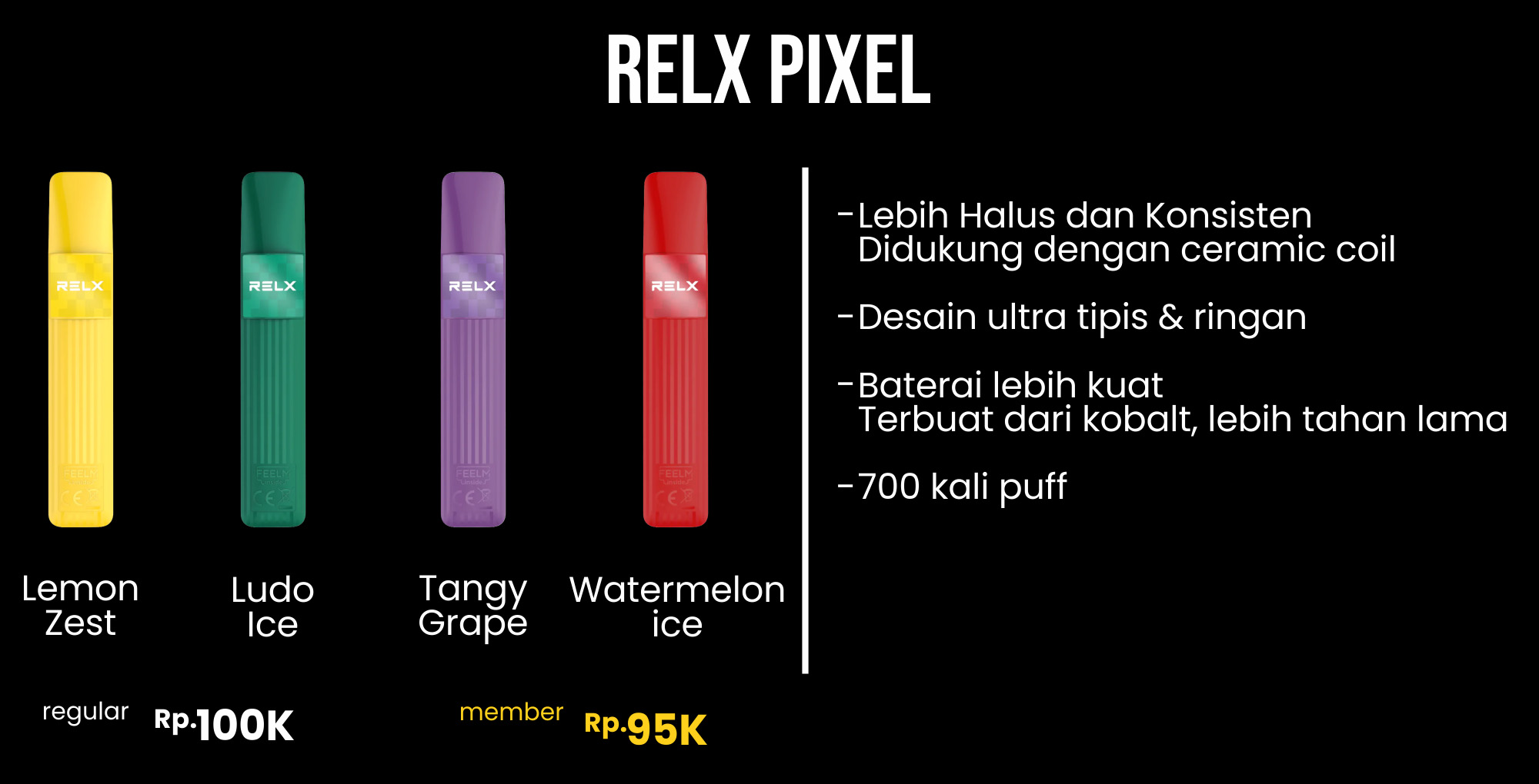 Disposable Pods – RELX BALI