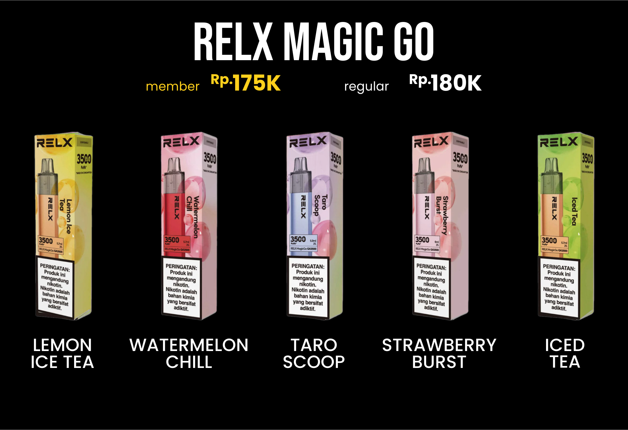 Disposable Pods – RELX BALI